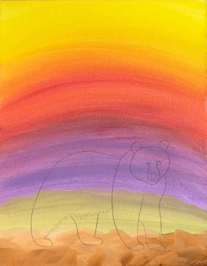 How To Paint "Bear Forest" - Bear Painting Online Tutorial - Tracie ...