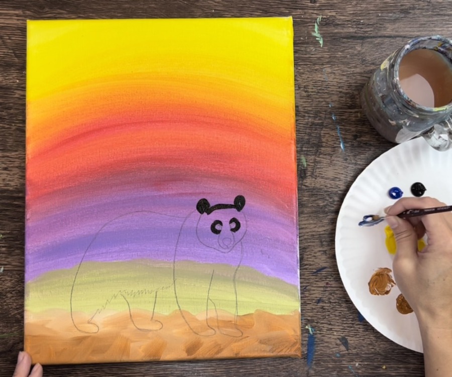 How To Paint "Bear Forest" - Bear Painting Online Tutorial - Tracie ...