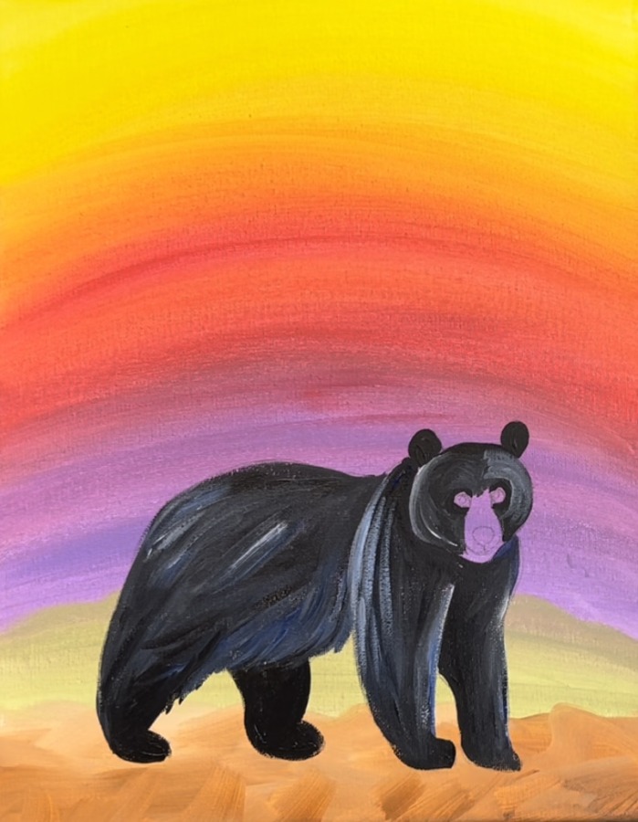 How To Paint "Bear Forest" - Bear Painting Online Tutorial - Tracie ...