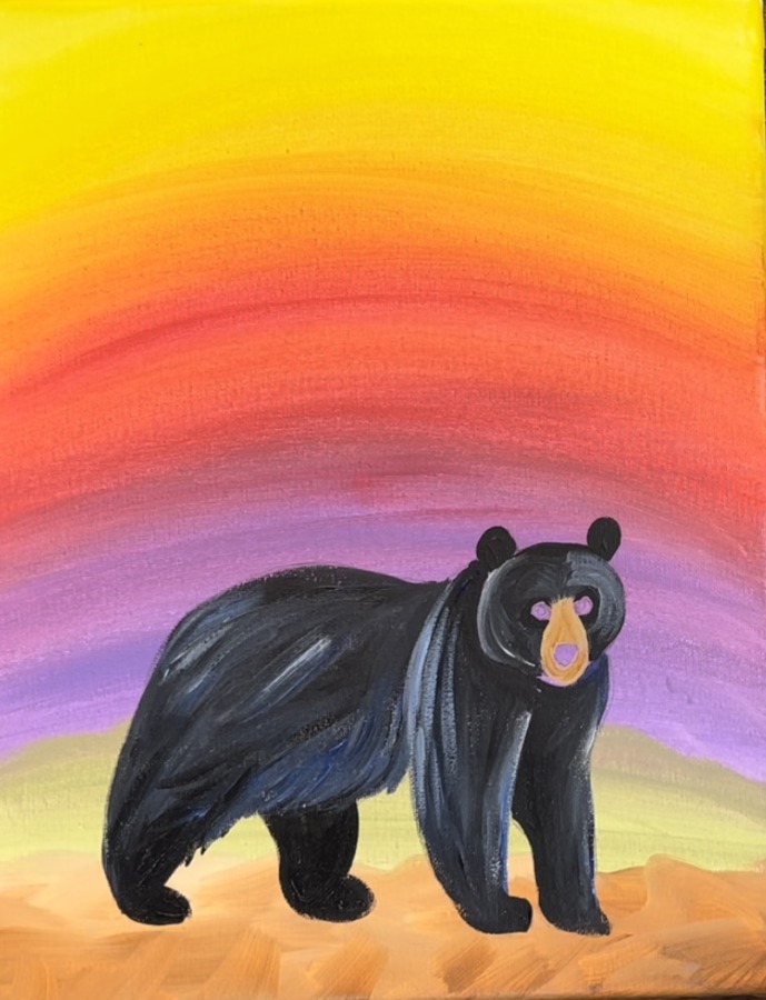 How To Paint "Bear Forest" - Bear Painting Online Tutorial - Tracie ...