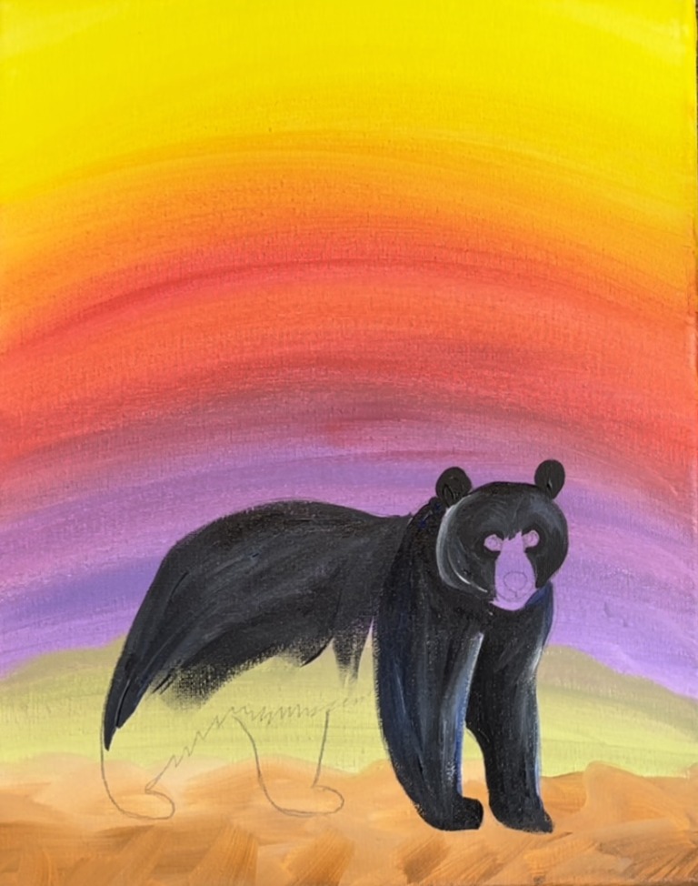 How To Paint "Bear Forest" - Bear Painting Online Tutorial - Tracie ...