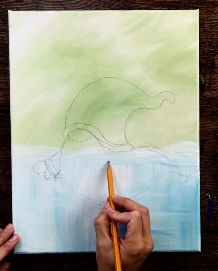 Ice Skating Gnome - Acrylic Painting Tutorial - Tracie Kiernan - Step ...