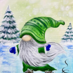 Ice Skating Gnome - Acrylic Painting Tutorial - Tracie Kiernan - Step ...