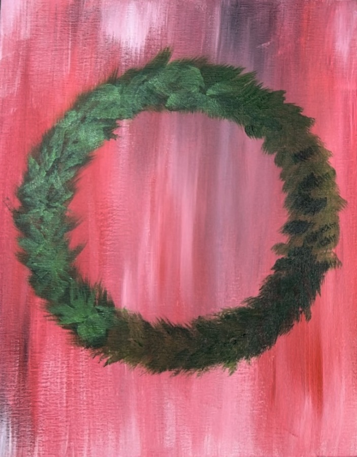How To Paint A Christmas Wreath - Tracie Kiernan - Step By Step Painting