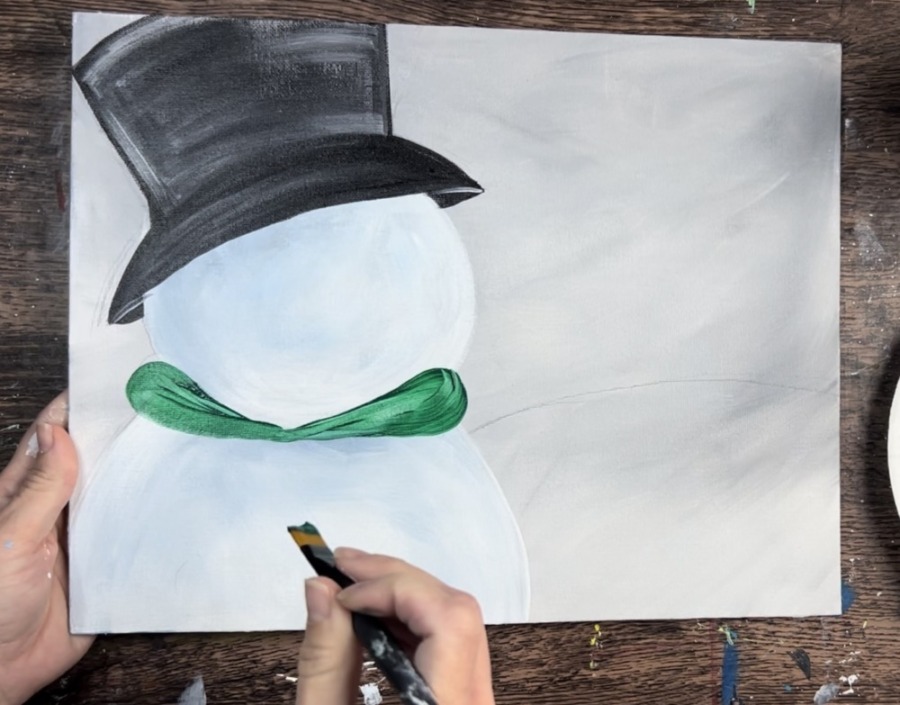 Snowman With Ornaments - Acrylic Painting Tutorial - Tracie Kiernan ...