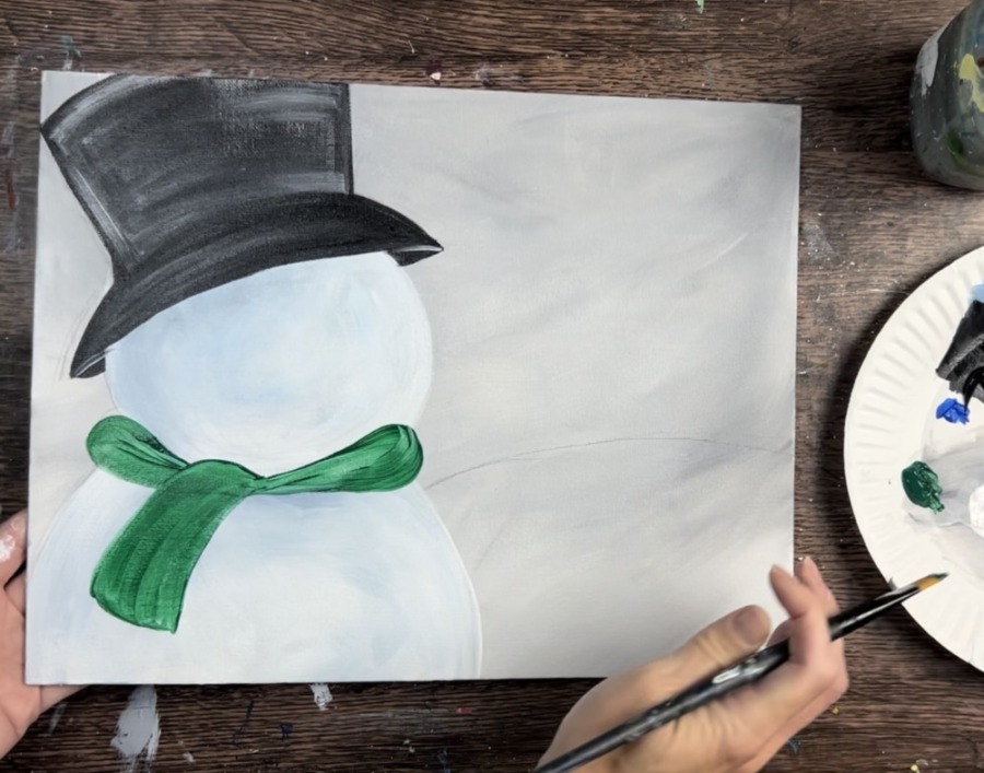 Snowman With Ornaments - Acrylic Painting Tutorial - Tracie Kiernan ...