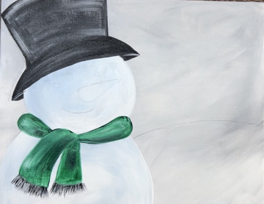 Snowman With Ornaments - Acrylic Painting Tutorial - Tracie Kiernan ...
