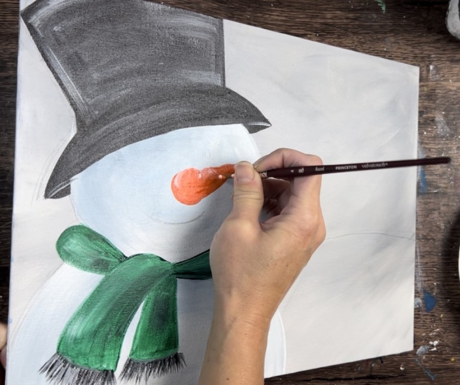 Snowman With Ornaments - Acrylic Painting Tutorial - Tracie Kiernan ...