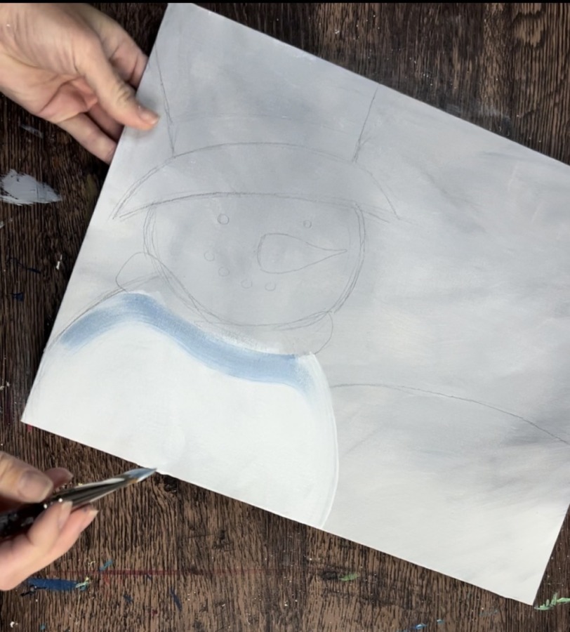 Snowman With Ornaments - Acrylic Painting Tutorial - Tracie Kiernan ...