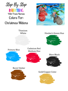 How To Paint "Christmas Mittens" - Acrylic Painting Tutorial - Tracie ...