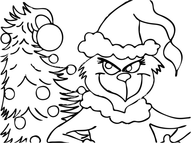 Grinch Traceable - Template Printable - Tracie Kiernan - Step By Step ...