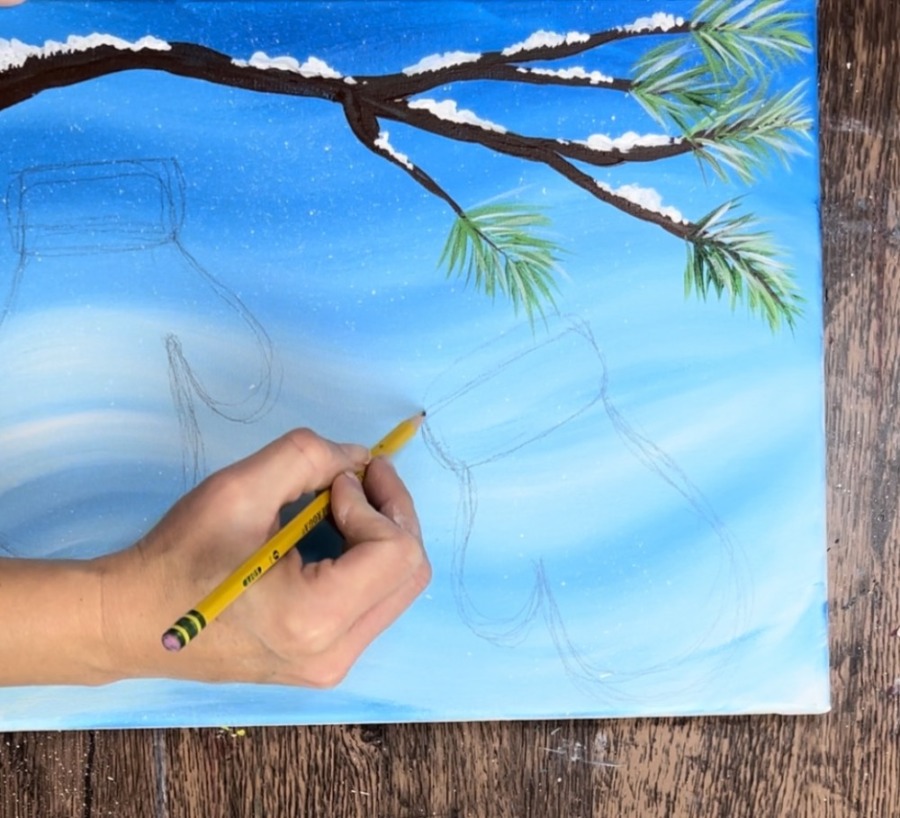 How To Paint "Christmas Mittens" - Acrylic Painting Tutorial - Tracie ...