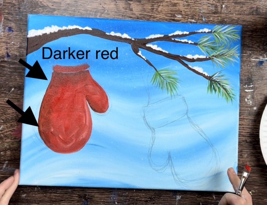 How To Paint "Christmas Mittens" - Acrylic Painting Tutorial - Tracie ...