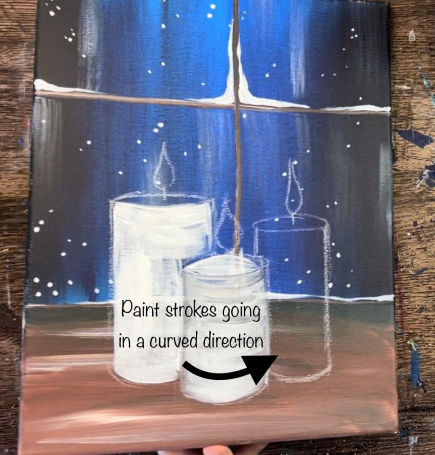 How To Paint Christmas Candles - Acrylic Painting Tutorial - Tracie ...