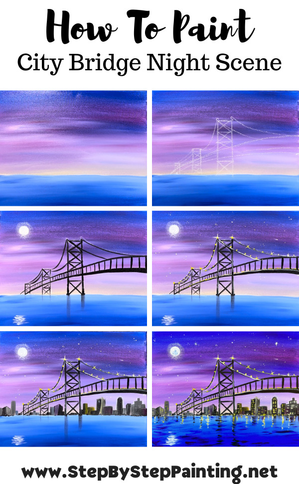 City Scene Night Bridge - Bonus Tutorial For February 2023 - Tracie ...