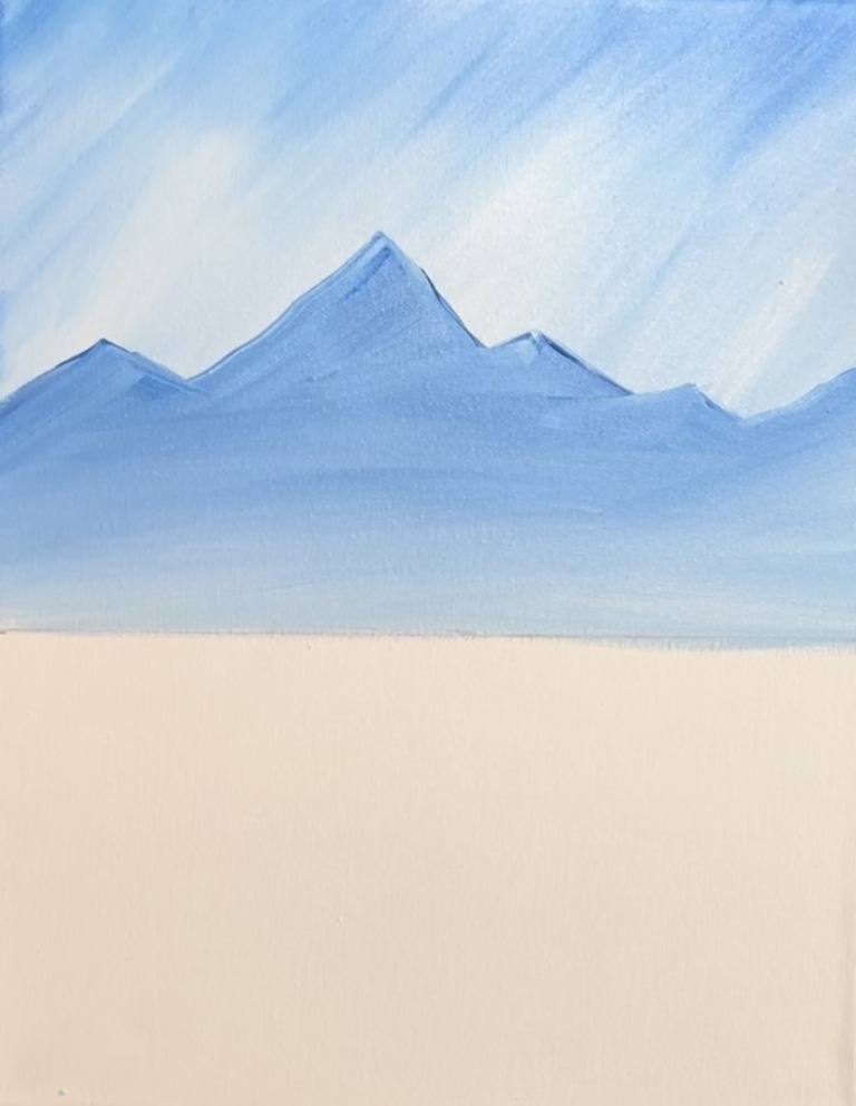Snowy Mountain Scene Acrylic Painting Tutorial Tracie Kiernan