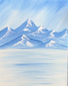 Snowy Mountain Scene - Acrylic Painting Tutorial - Tracie Kiernan ...