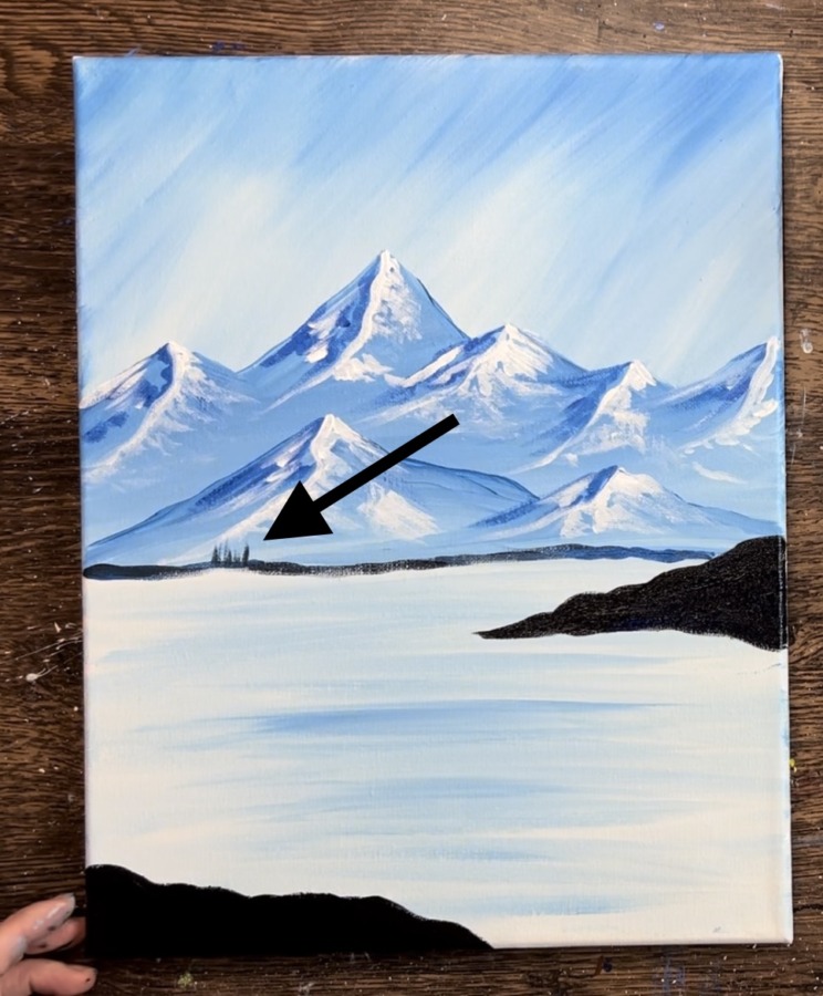 Snowy Mountain Scene - Acrylic Painting Tutorial - Tracie Kiernan ...