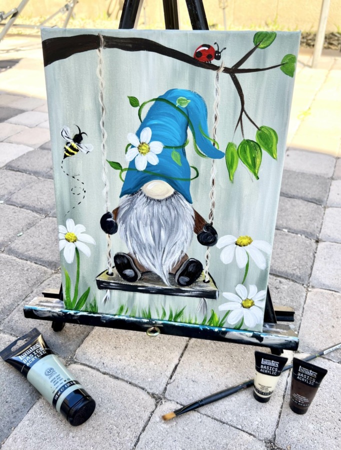 Gnome Painting - Spring Gnome Painting Tutorial