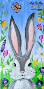 Rabbit Painting - Online Acrylic Tutorial For Beginners