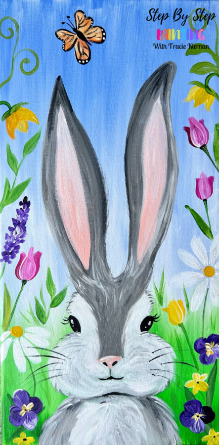 Rabbit Painting - Online Acrylic Tutorial For Beginners