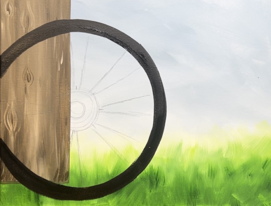 Wagon Wheel Painting - Step By Step Tutorial - Tracie Kiernan - Step By ...