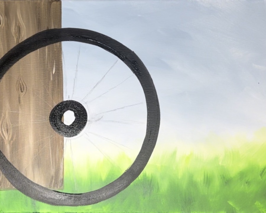 Wagon Wheel Painting - Step By Step Tutorial - Tracie Kiernan - Step By ...