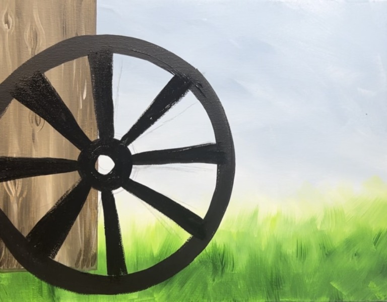 Wagon Wheel Painting - Step By Step Tutorial - Tracie Kiernan - Step By ...