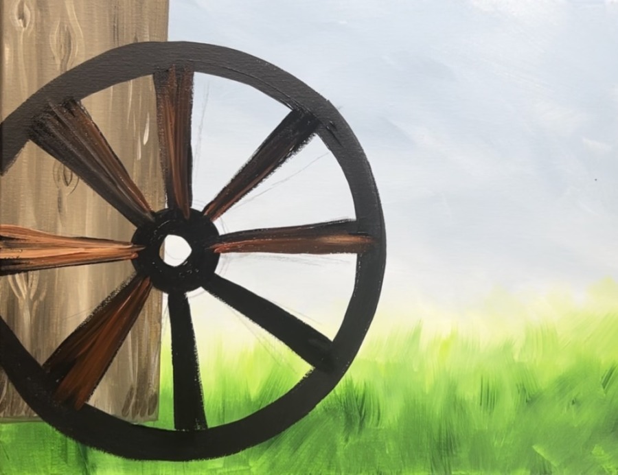 Wagon Wheel Painting - Step By Step Tutorial - Tracie Kiernan - Step By ...