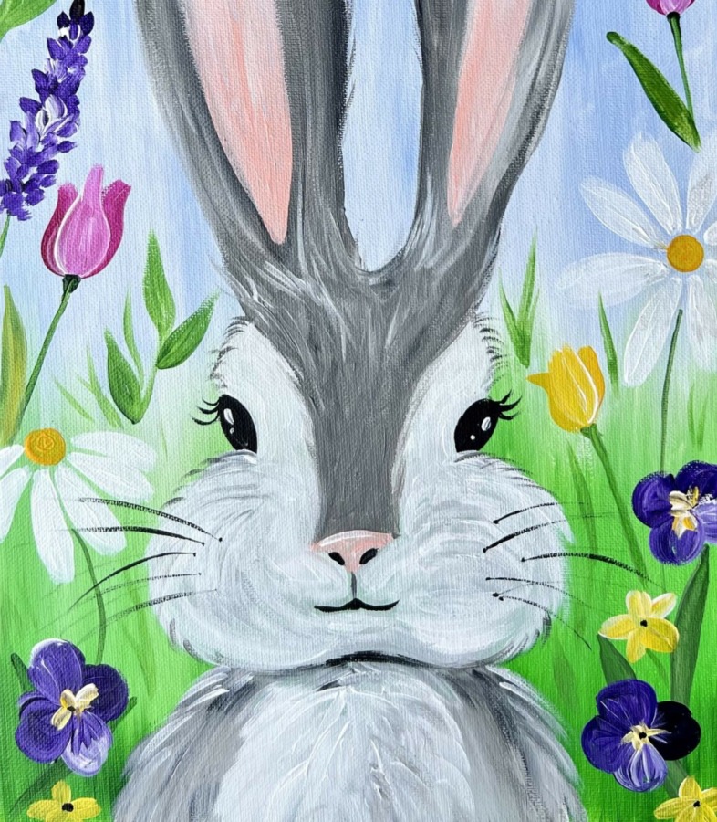 Rabbit Painting - Online Acrylic Tutorial For Beginners