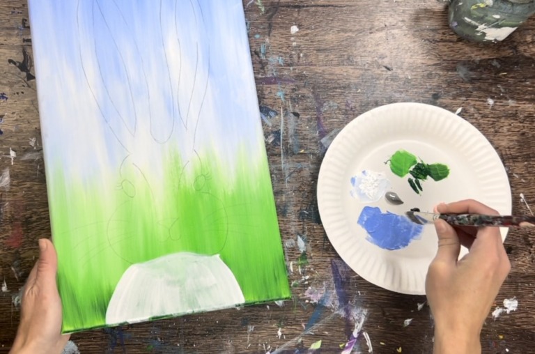 Rabbit Painting - Online Acrylic Tutorial For Beginners