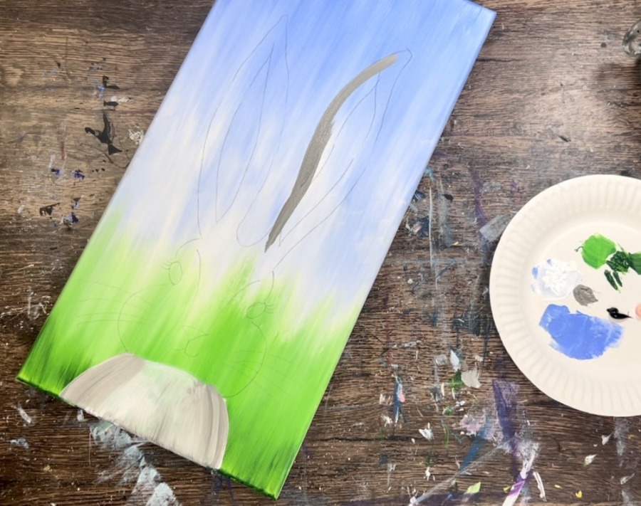 Rabbit Painting - Online Acrylic Tutorial For Beginners