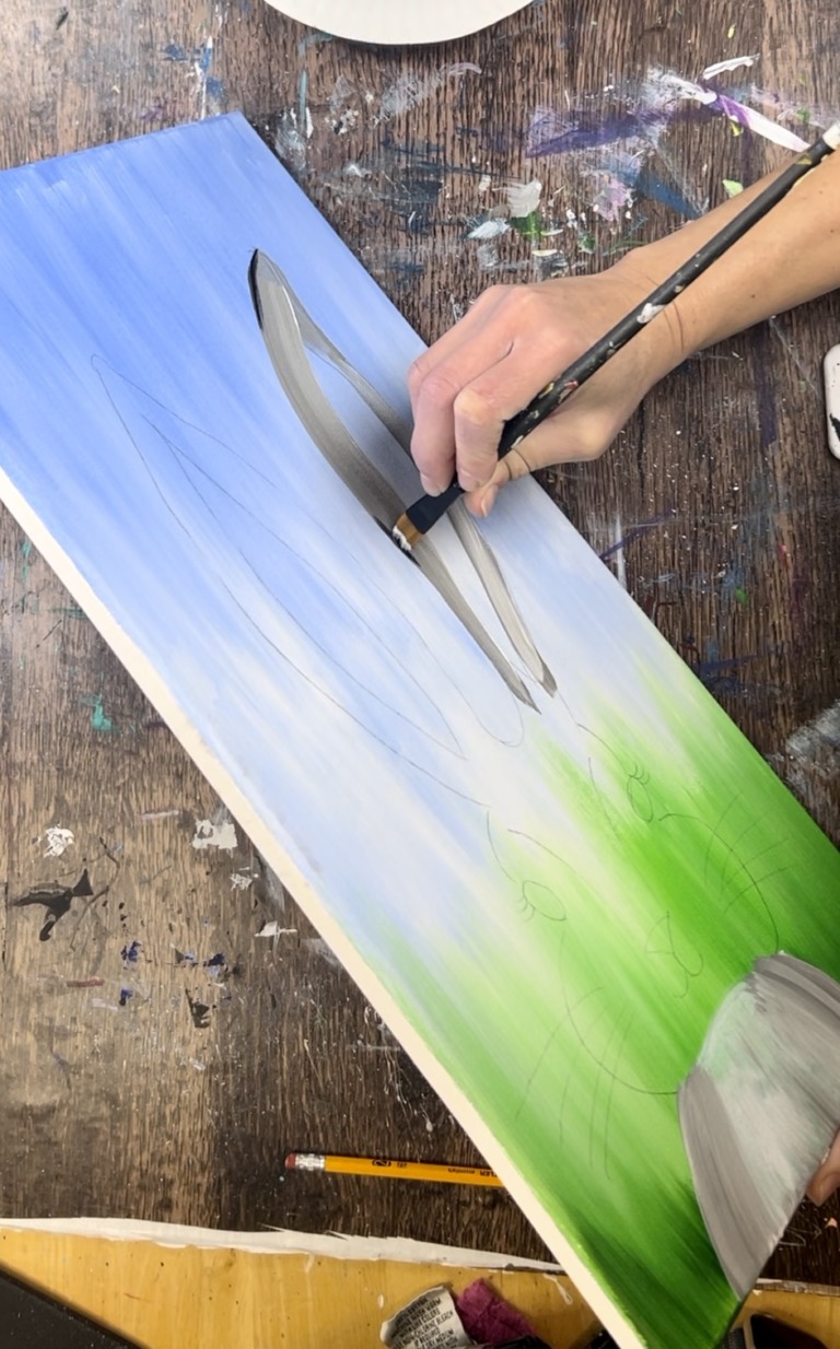 Rabbit Painting - Online Acrylic Tutorial For Beginners