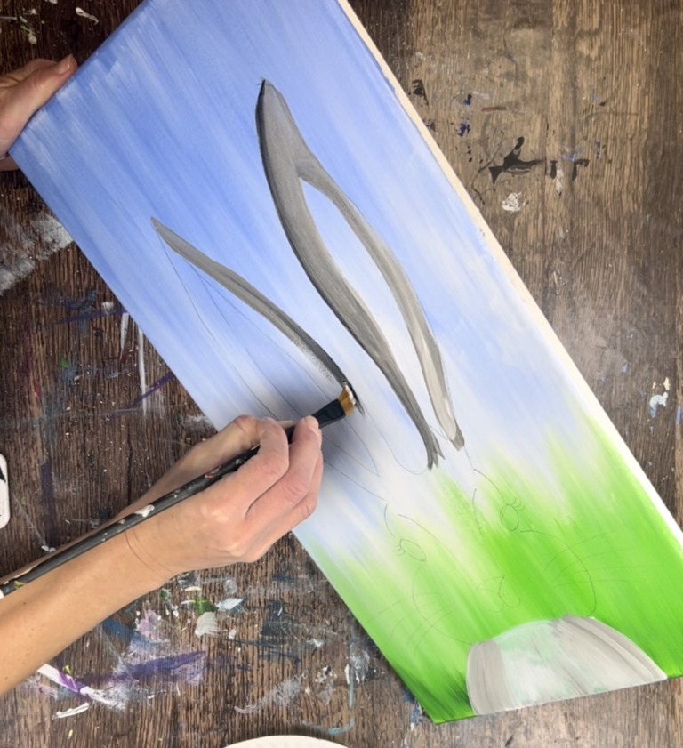 Rabbit Painting - Online Acrylic Tutorial For Beginners