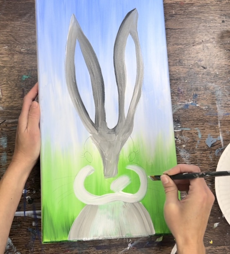 Rabbit Painting - Online Acrylic Tutorial For Beginners