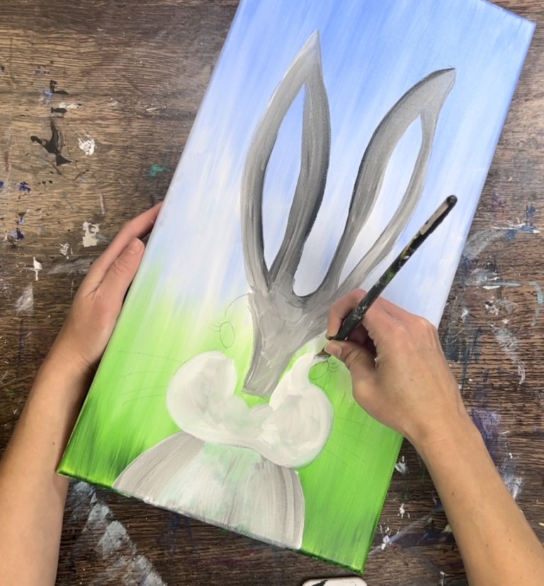 Rabbit Painting - Online Acrylic Tutorial For Beginners