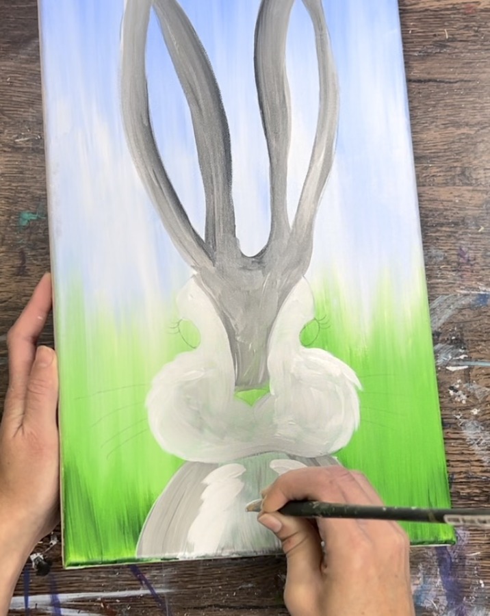Rabbit Painting - Online Acrylic Tutorial For Beginners