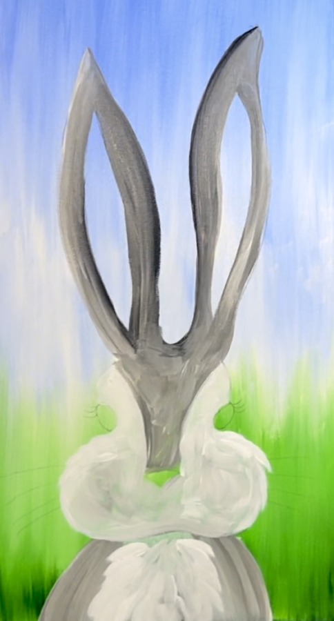 Rabbit Painting - Online Acrylic Tutorial For Beginners