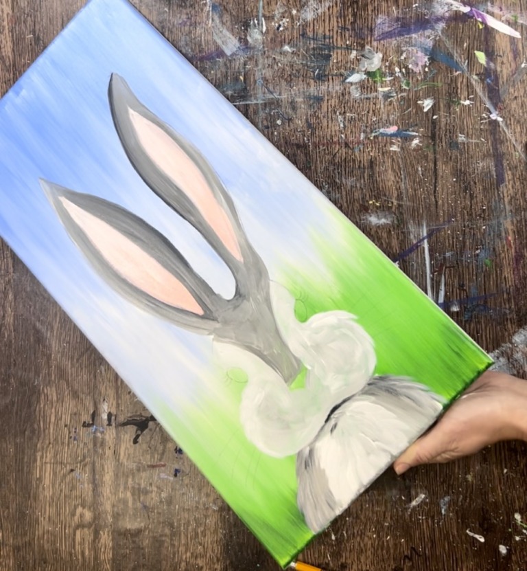 Rabbit Painting - Online Acrylic Tutorial For Beginners