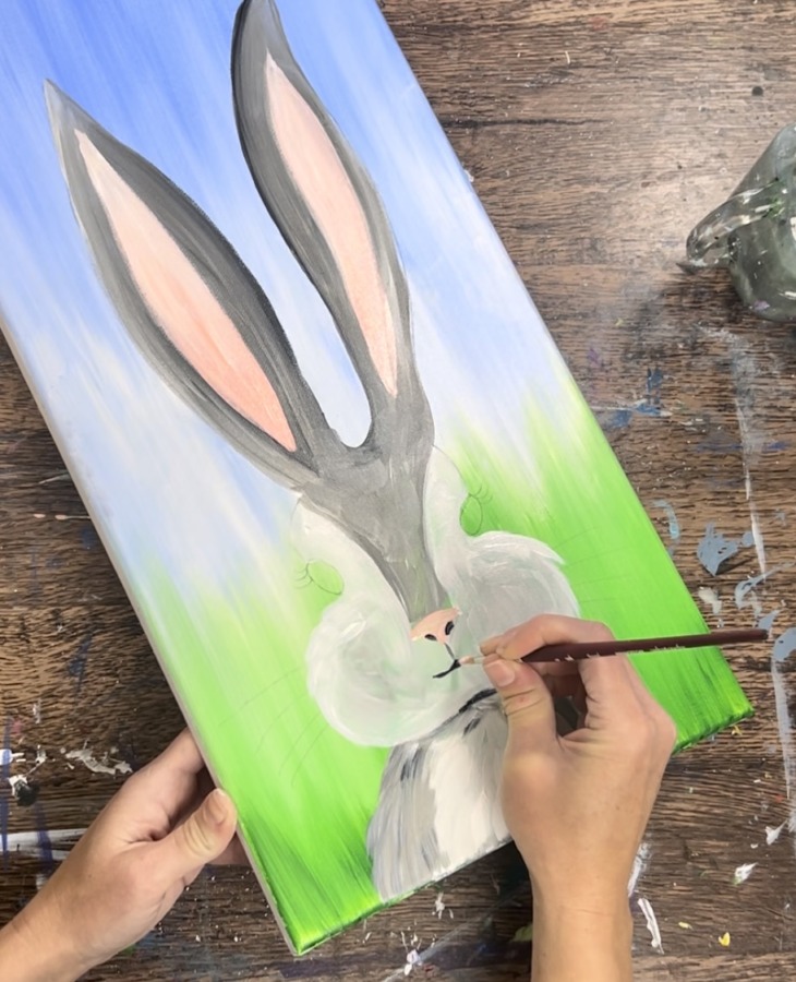 Rabbit Painting - Online Acrylic Tutorial For Beginners