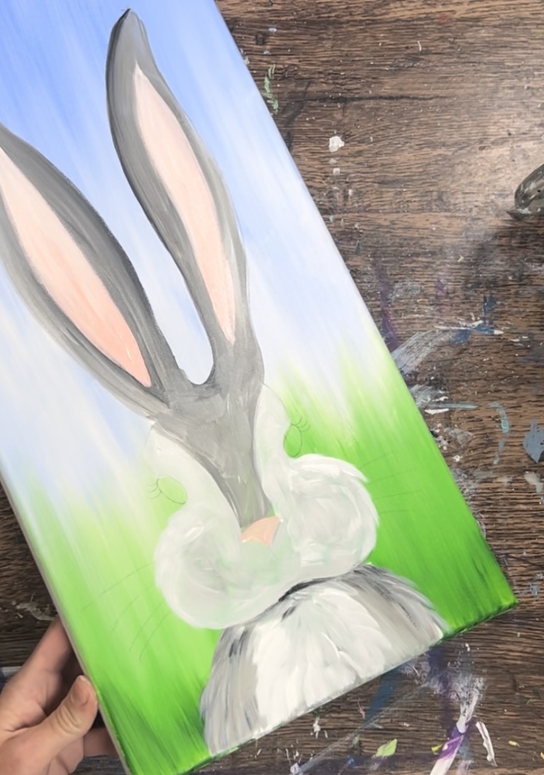 Rabbit Painting - Online Acrylic Tutorial For Beginners