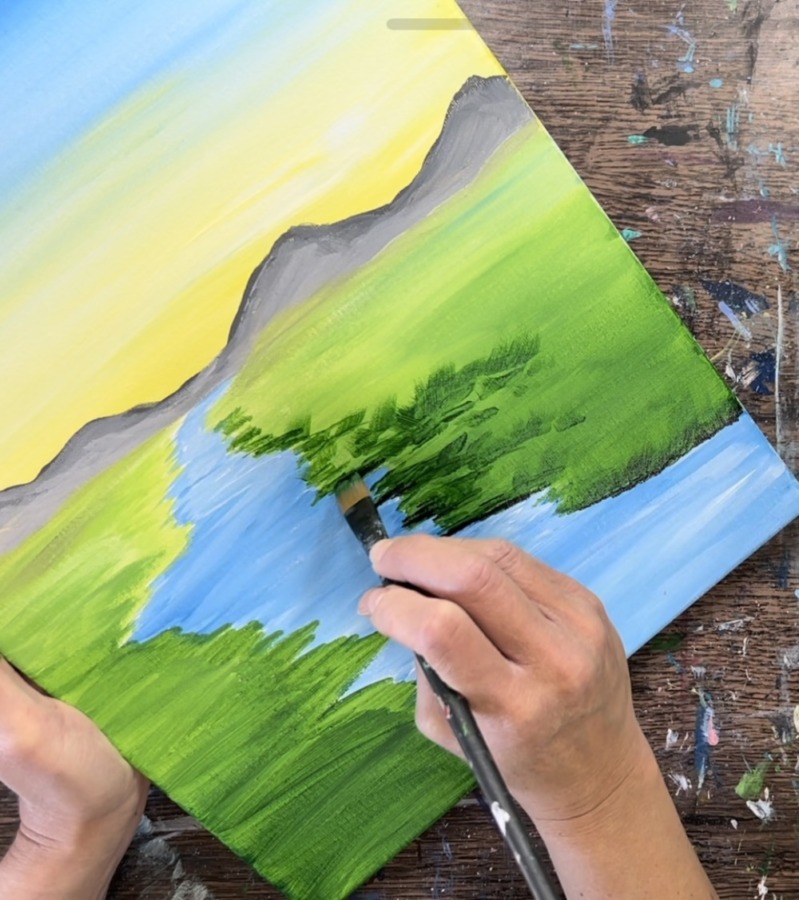 Landscape Painting Tutorial - Online Painting For Beginners