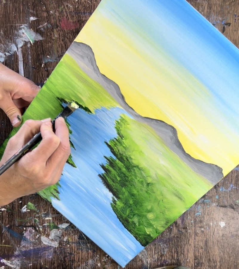 Landscape Painting Tutorial - Online Painting For Beginners