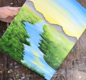 Landscape Painting Tutorial - Online Painting For Beginners