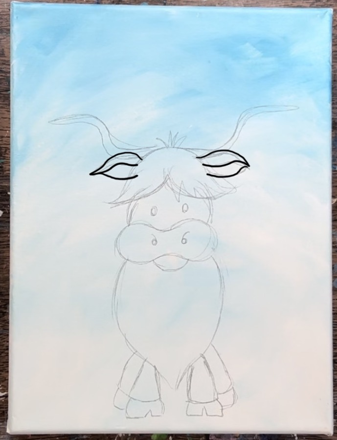 Highland Cow Painting "Mommy & Me Style"- Acrylic Painting Tutorial ...