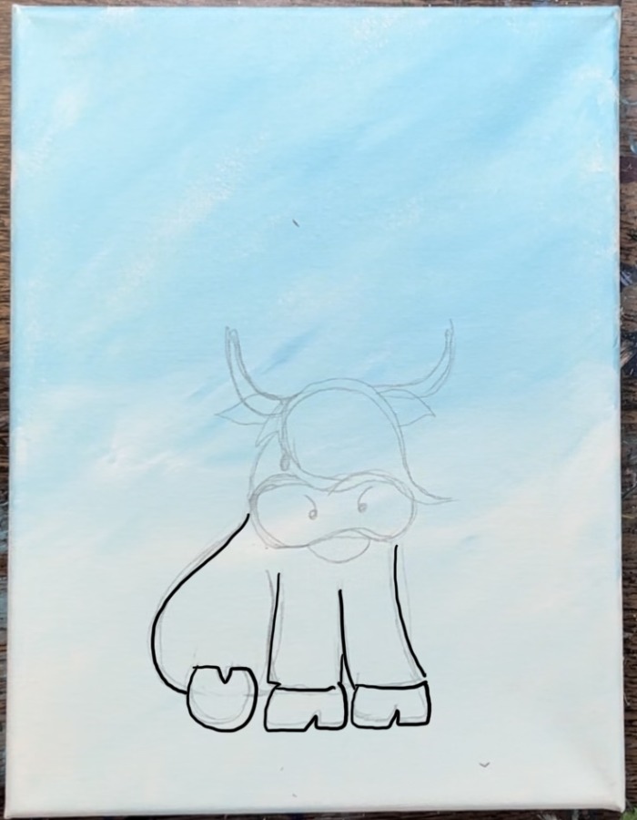 Highland Cow Painting "Mommy & Me Style"- Acrylic Painting Tutorial ...