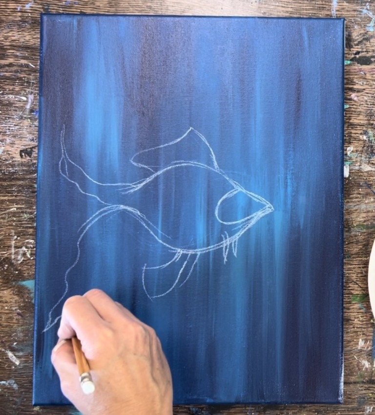 How To Paint A Goldfish - Acrylic Painting Tutorial - Tracie Kiernan ...