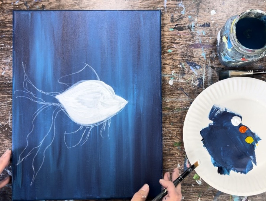 How To Paint A Goldfish - Acrylic Painting Tutorial - Tracie Kiernan ...