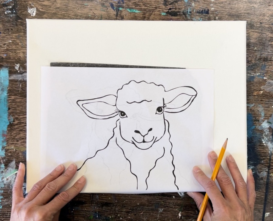 "Sheep Painting" - Acrylic Painting Online Tutorial