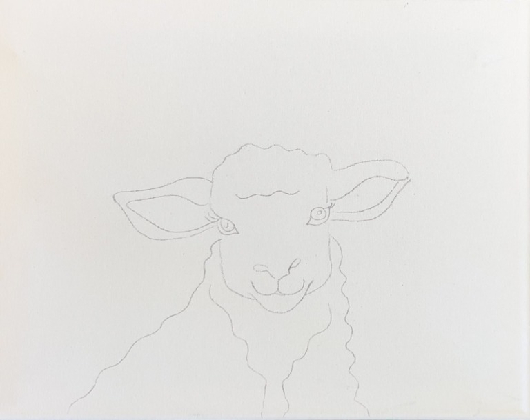 "Sheep Painting" - Acrylic Painting Online Tutorial